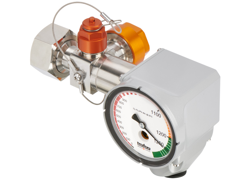 Gas density monitors with integrated valves for enhanced safety | Trafag